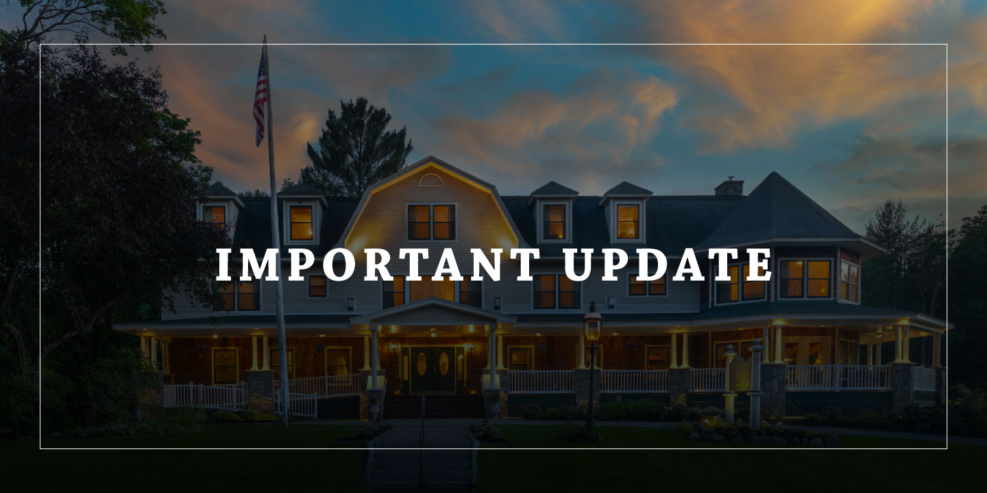 Important Update: Welcome Back, Overnight Guests - Inn at Thorn Hill